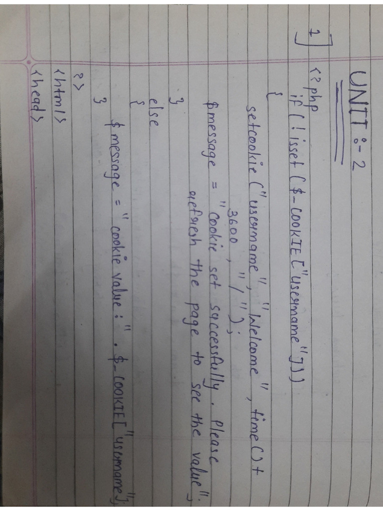 Unit 2 PHP Practical | PDF
