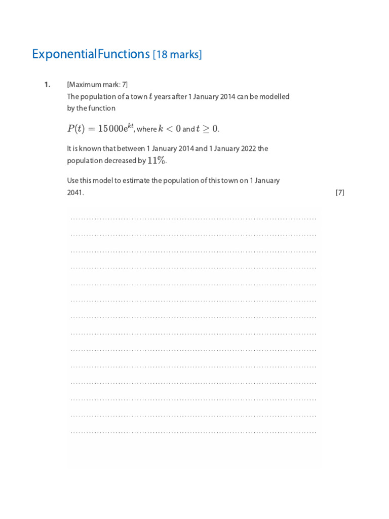 Exponential Functions | PDF