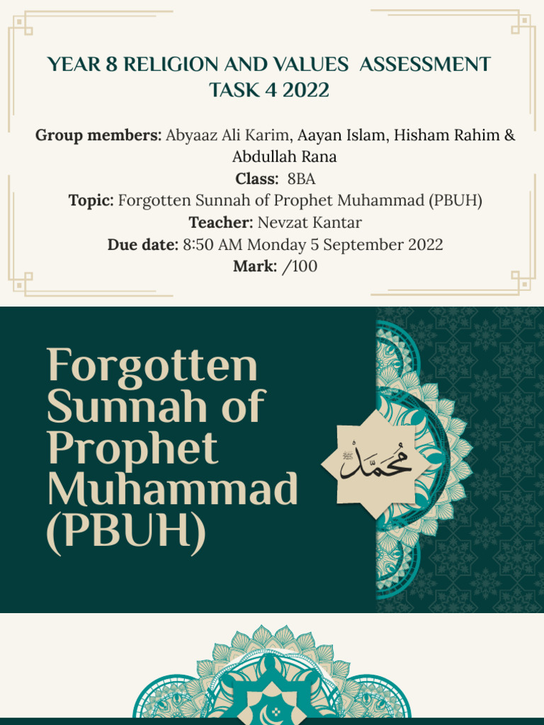 Forgotten Sunnah of Prophet Muhammad | PDF | Muhammad | Abrahamic Religions