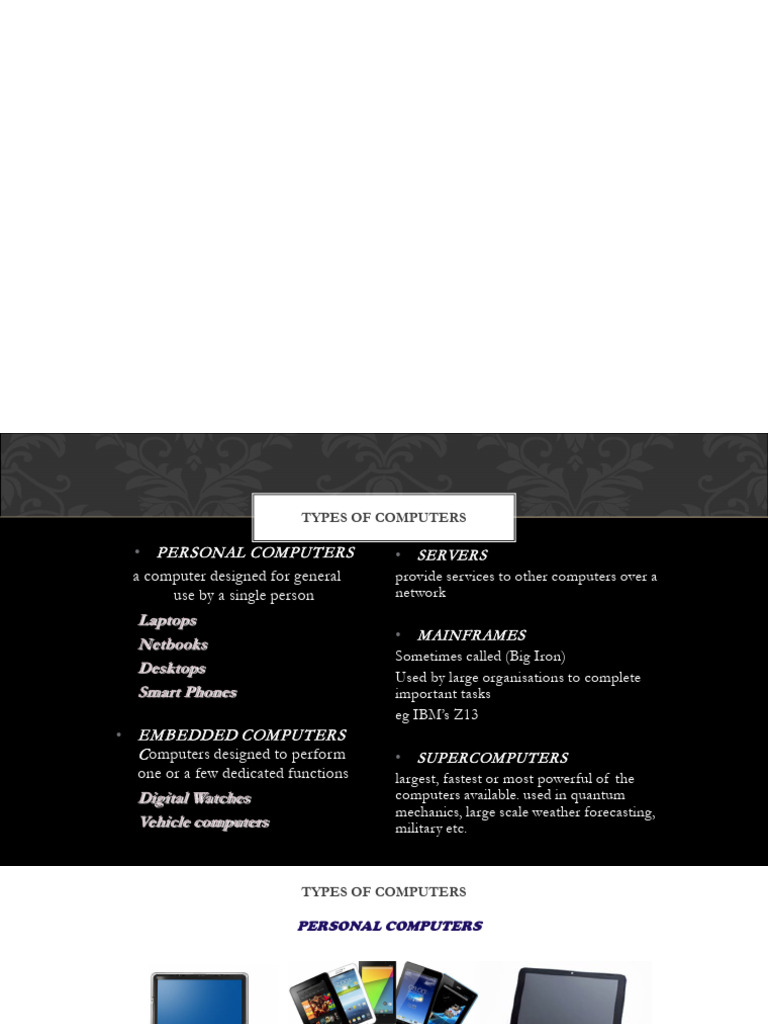 Types of Computers | PDF