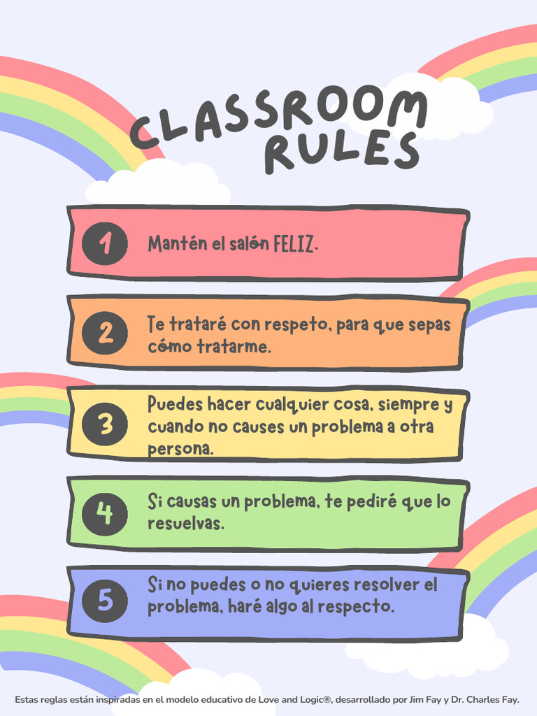 L & L Classroom Rules | PDF