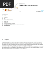 SAP QM - Quality Info Records | PDF | Procurement | Computing
