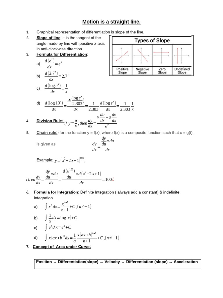Understanding Motion and Differentiation | PDF | Velocity | Classical ...