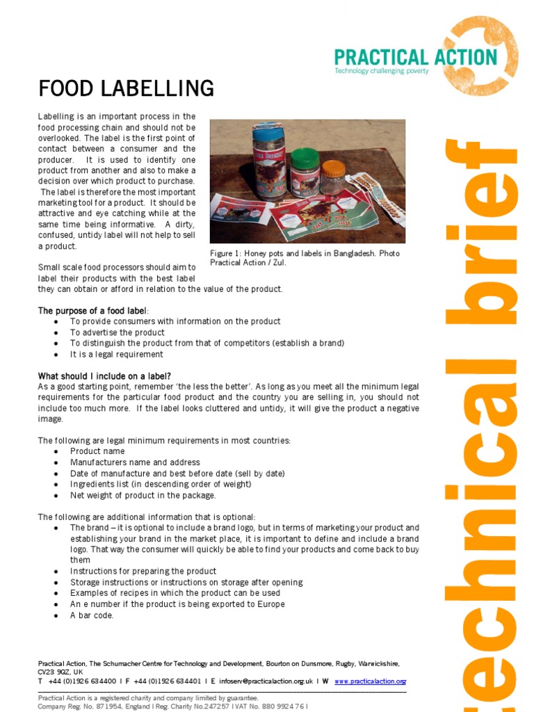 Food Labelling | Download Free PDF | Shelf Life | Foods