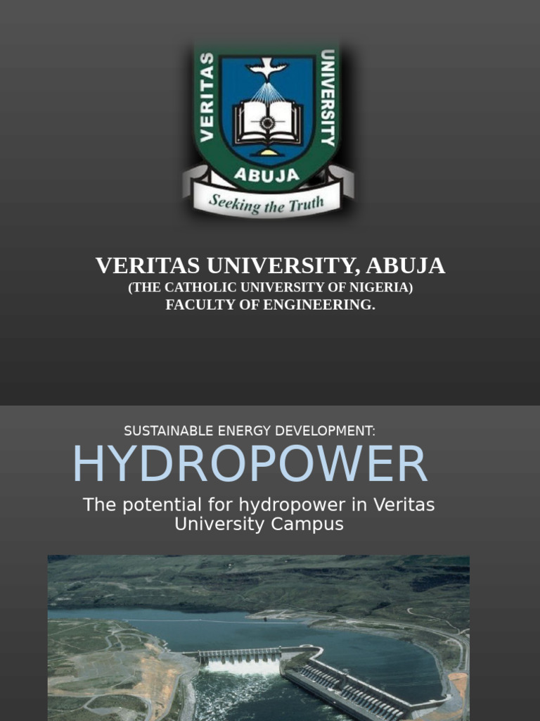 Hydropower Potential at Veritas University | PDF | Hydroelectricity ...