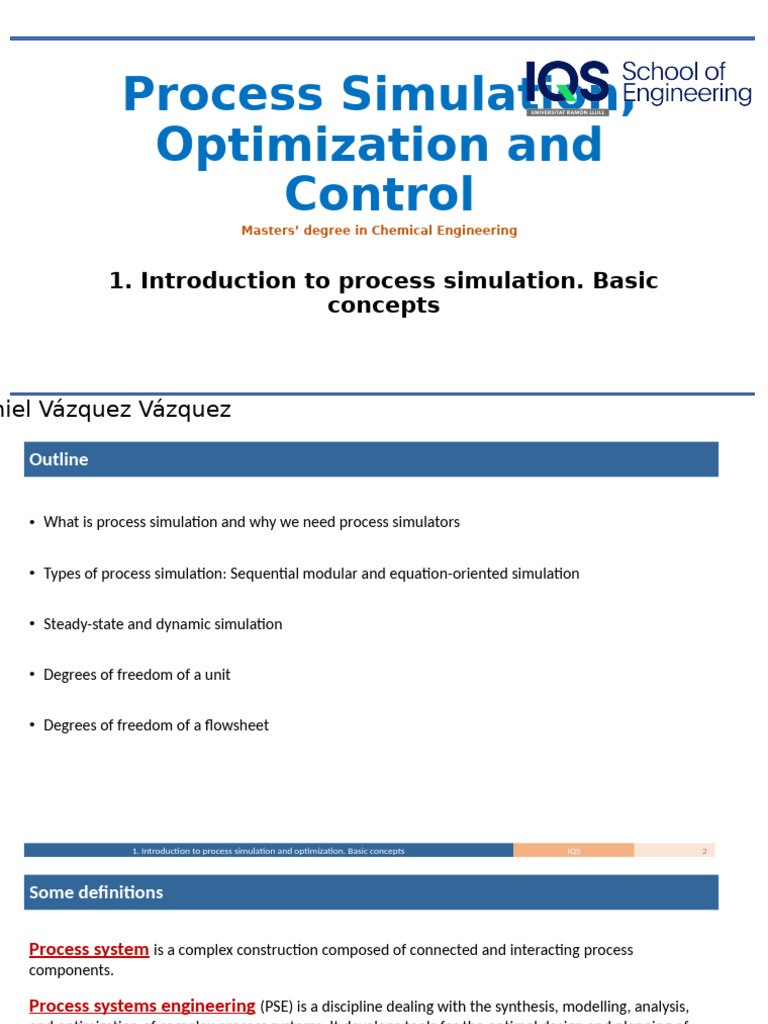 Process Simulation and Optimization Guide | PDF | Simulation ...