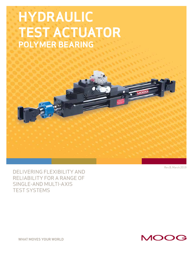 Moog Hydraulic Test Actuator Overview | PDF | Actuator | Valve