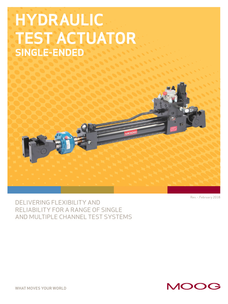 Moog Single-Ended Hydraulic Actuator | PDF | Actuator | Valve