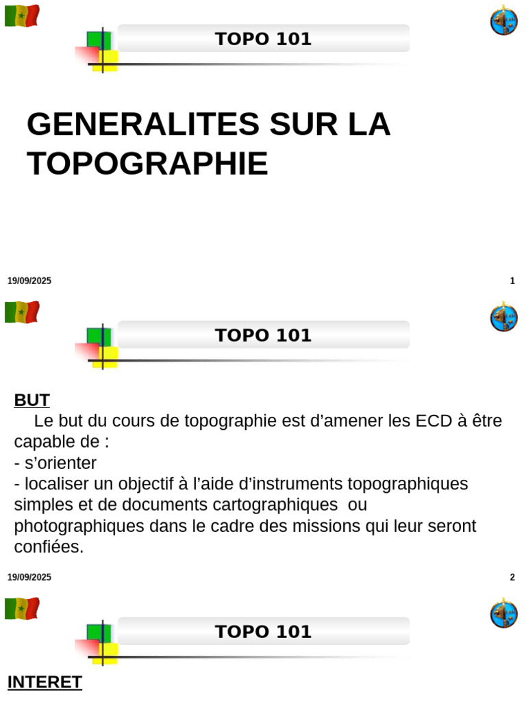 Introduction à la Topographie Militaire | PDF | Équateur terrestre ...