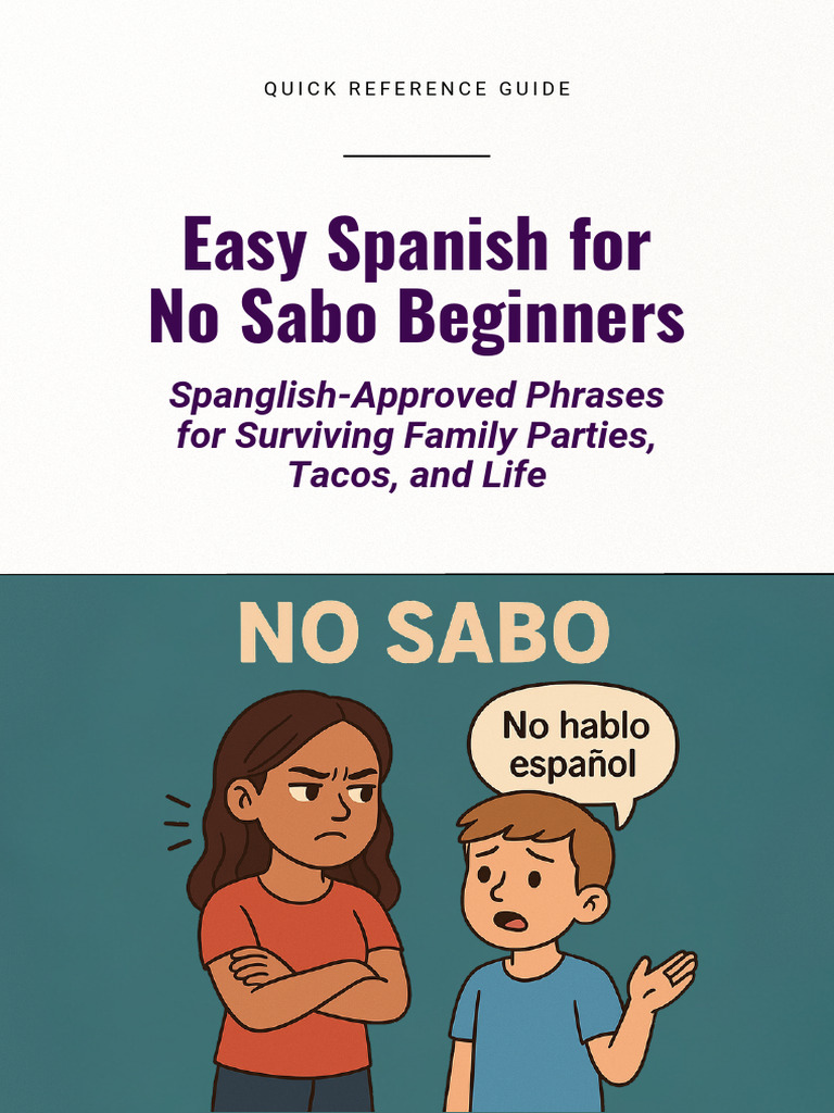 Easy Spanish For No Sabo Beginners | PDF | Cocinando | Cocina