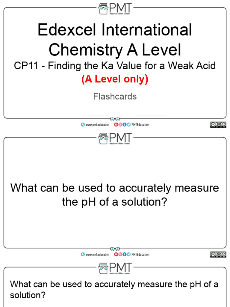 Ka Value for Weak Acid Experiment Guide | PDF | Ph | Chemistry