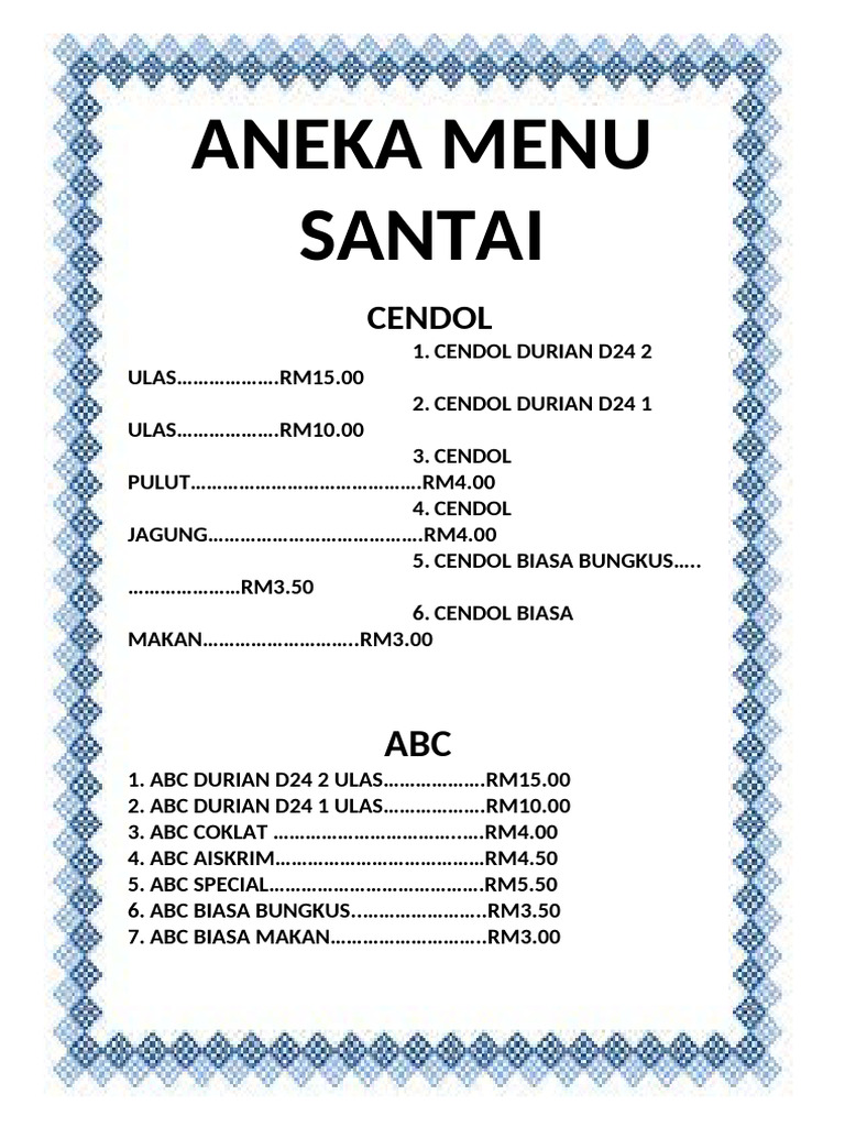 Aneka Menu Santai | PDF