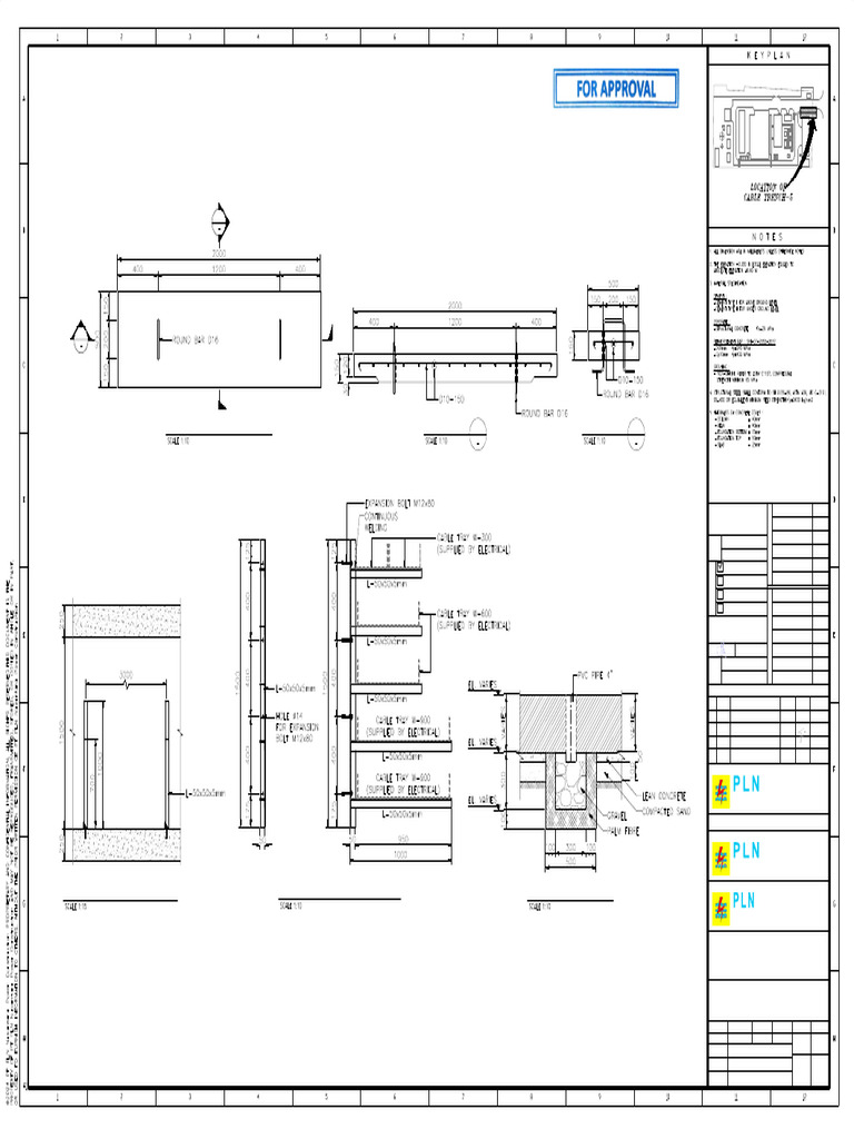 00 S 18 UZX 003 - 9 Cable Trench 5 Plan, Section & Detail (R0 A) | PDF ...