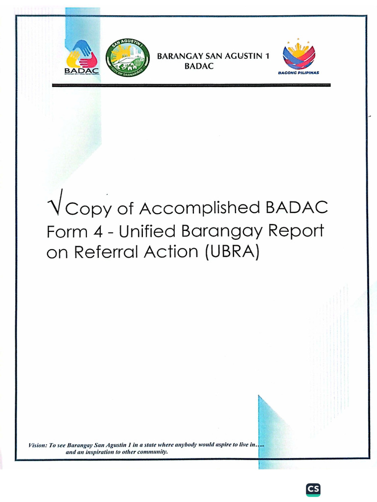 Badac Form 4-Ubrra | PDF