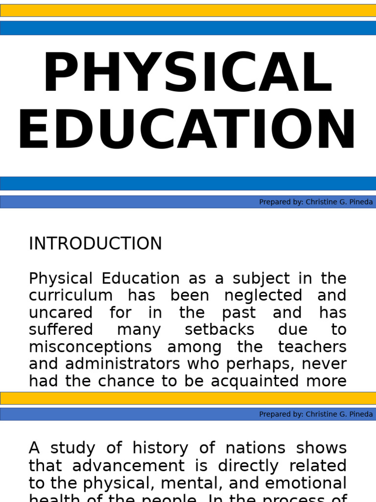 Importance of Physical Education | PDF | Physical Education | Well Being