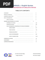 English Syntax Book | PDF | Syntax | English Language