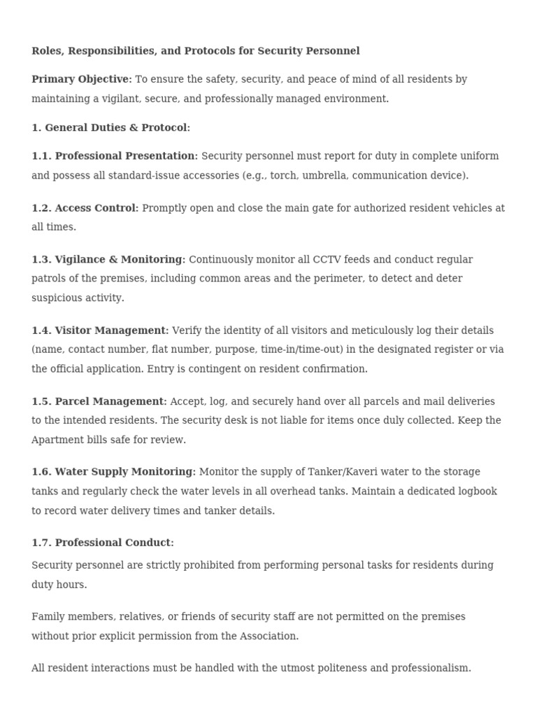 Security Guard Logbook Protocols | PDF | Securities | Emergency