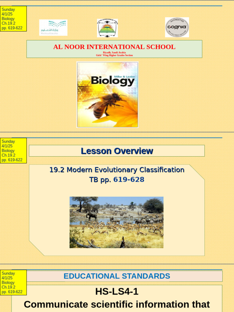 High School BIOLOGY 19.2 | PDF | Clade | Phylogenetics