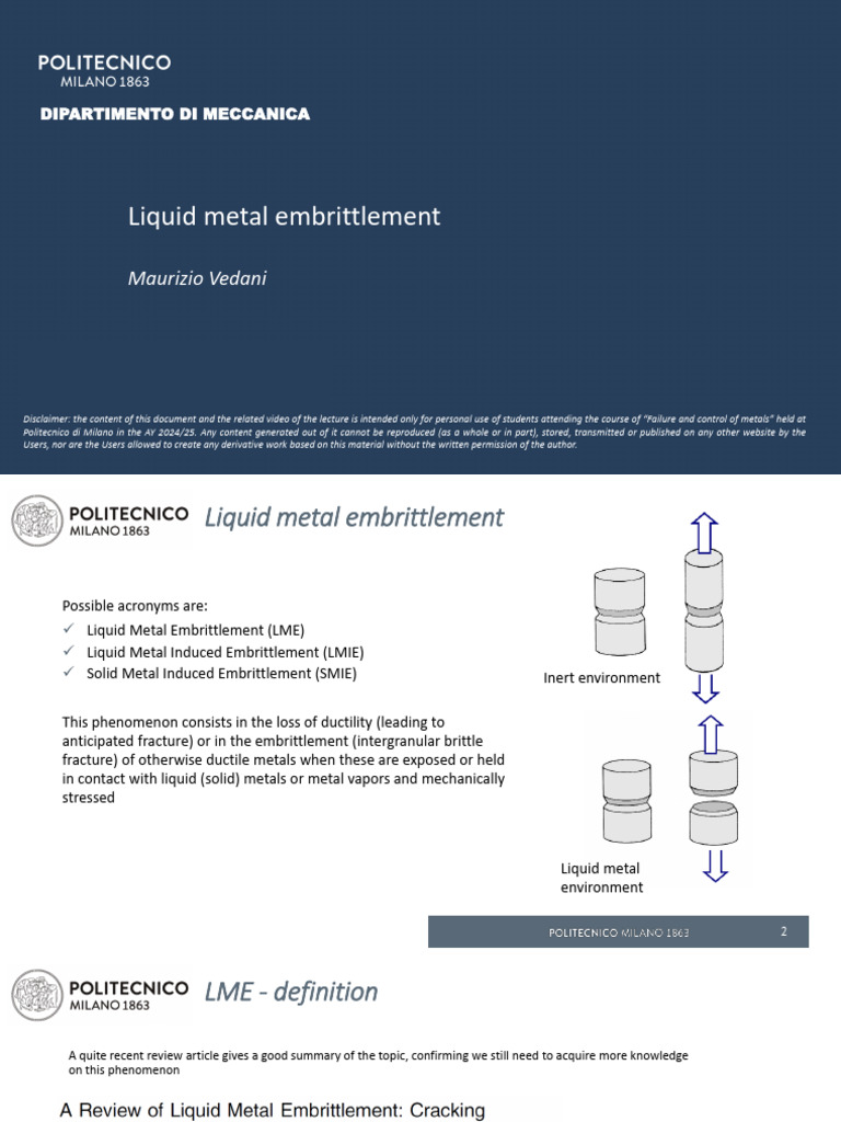 6 - Liquid Metal Embrittlement | PDF | Fracture | Fracture Mechanics