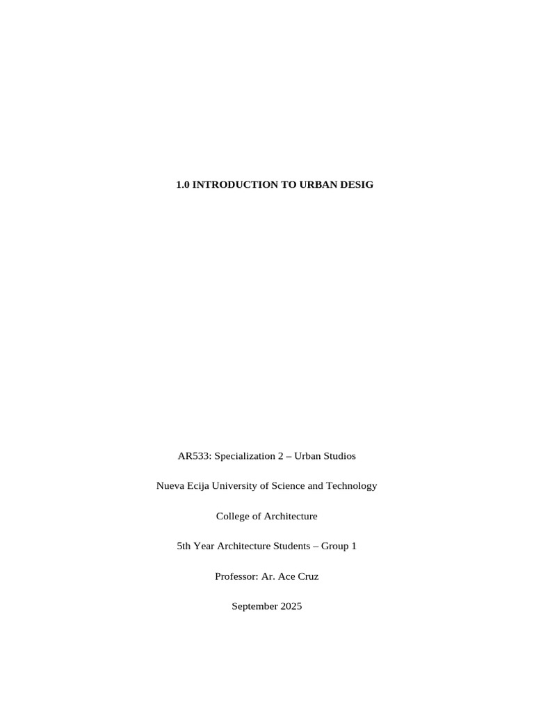 Introduction to Urban Design Concepts | PDF | Urban Design | Sustainability