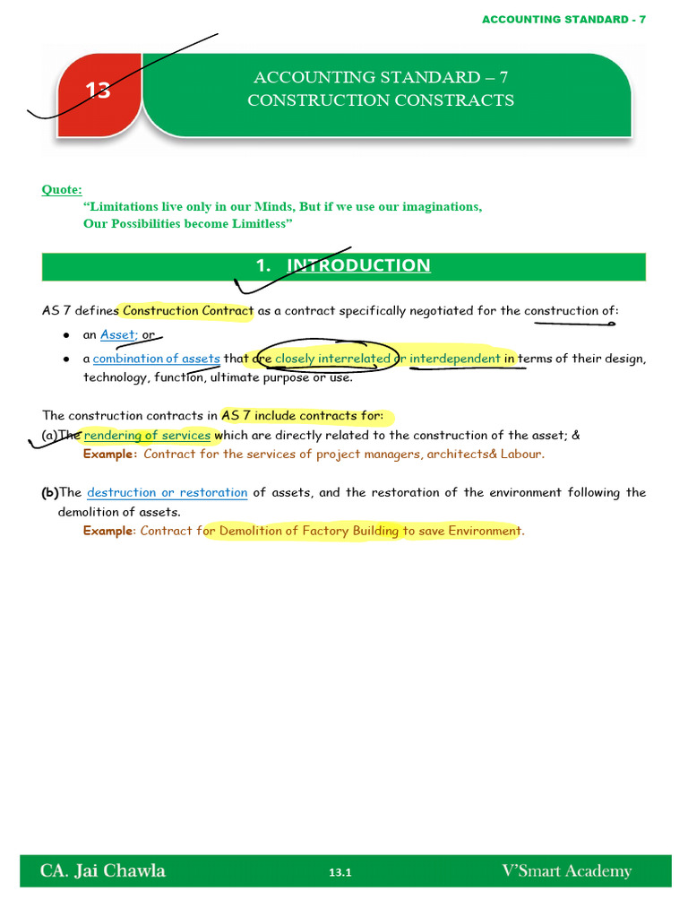As 7 - Construction Contracts | PDF | Profit (Economics) | Revenue