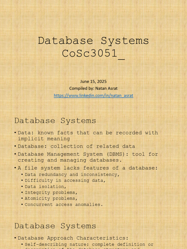 Understanding Database Systems Concepts | PDF | Database Index | Databases