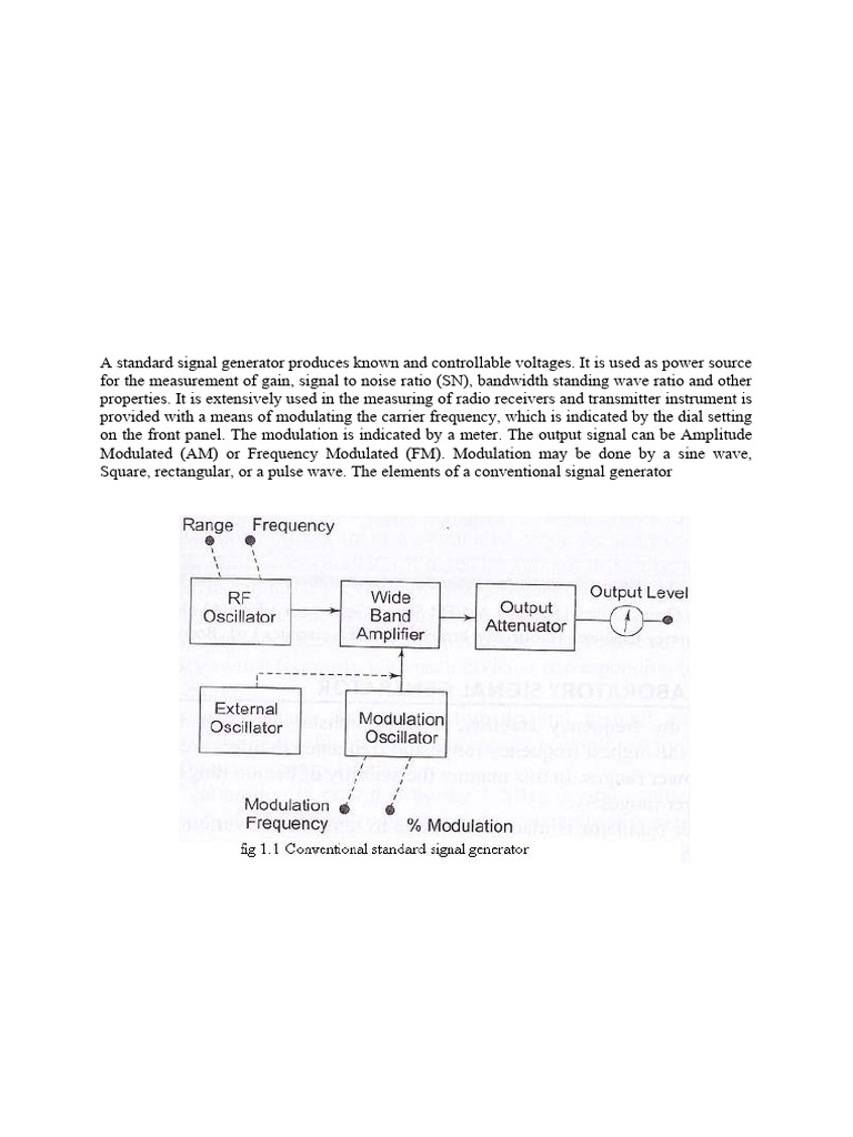 Electronic Signal Generators Explained | PDF | Electronic Oscillator ...
