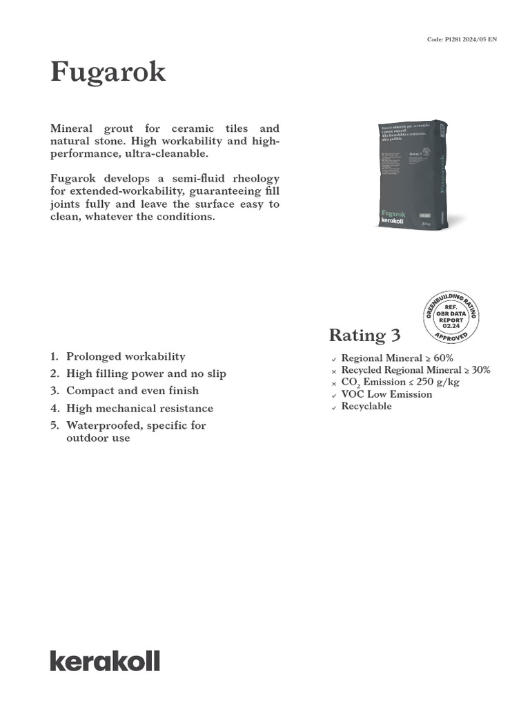 Fugarok - 2024 - en 20kg 50 AED | PDF | Tile | Volatile Organic Compound