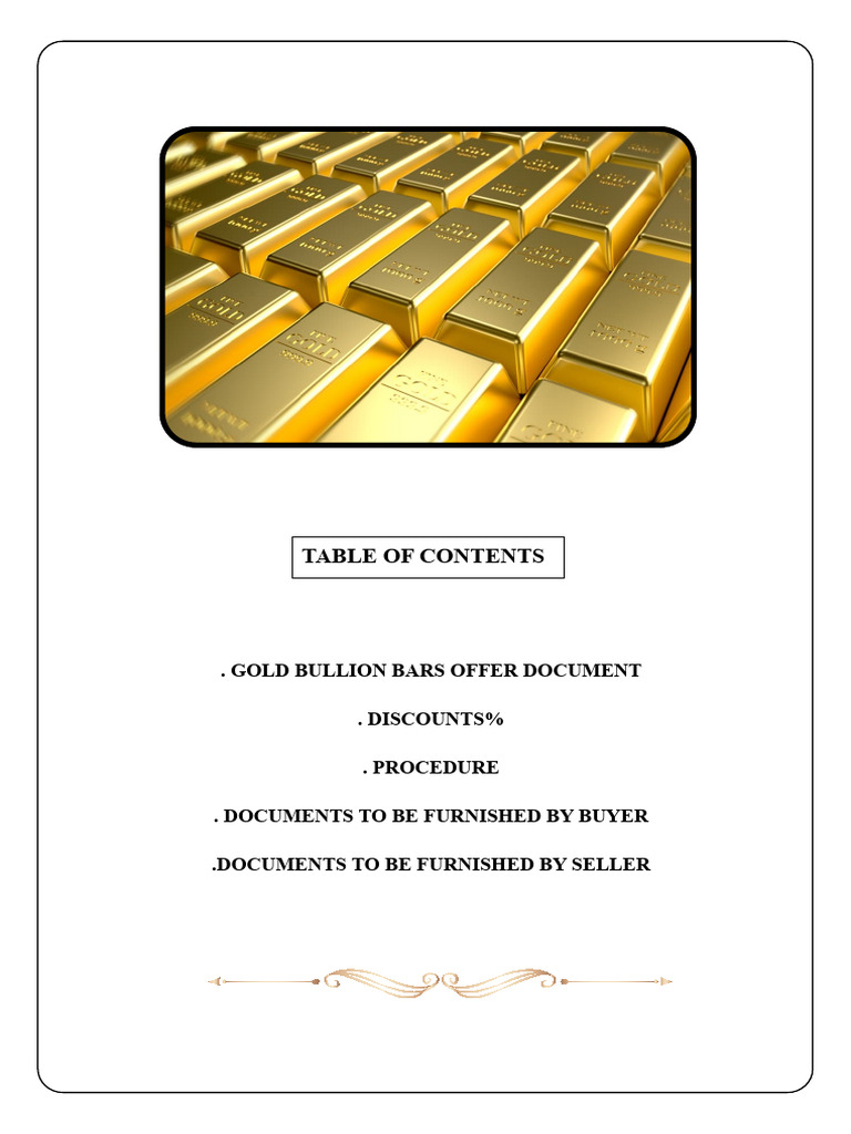 Gold Bullion Bars Purchase Guide | PDF