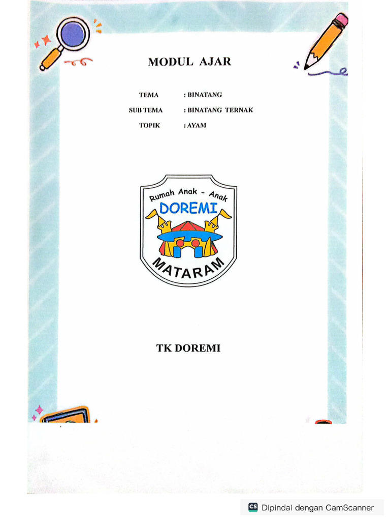 Modul Ajar TK A | PDF