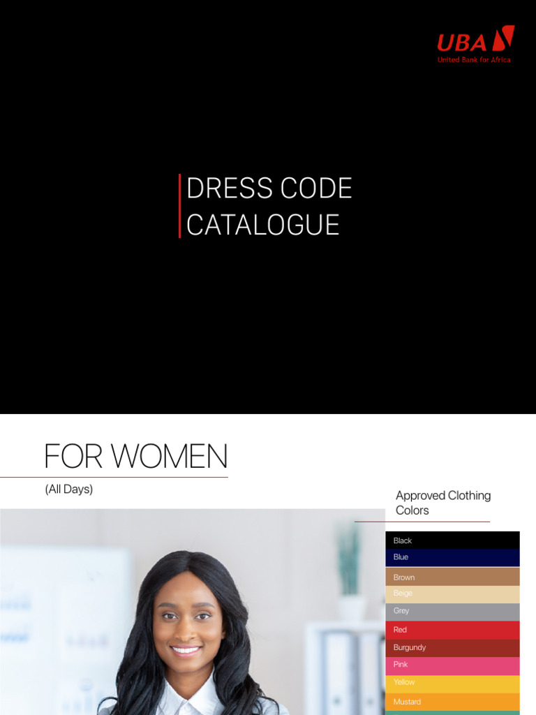 UBA Women's Dress Code Guidelines | PDF | Shoe | Dress