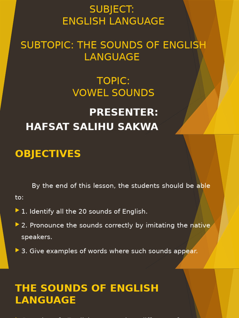English Vowel Sounds Explained | PDF