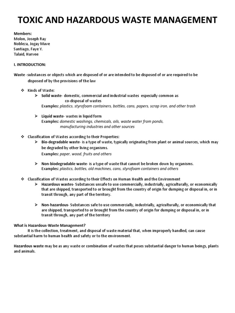 Hazardous Waste Management Overview | PDF | Explosive Material | Corrosion