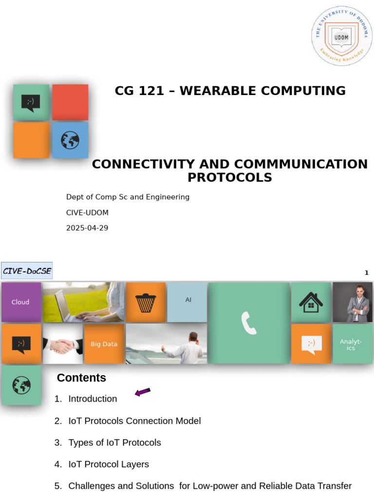 (2025!04!29) - Module4 - Connectivity and Communication Protocols | PDF ...