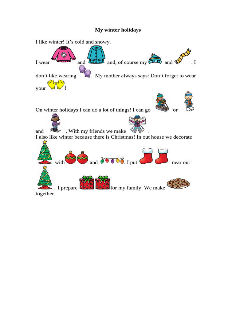 My Winter Holidays | PDF