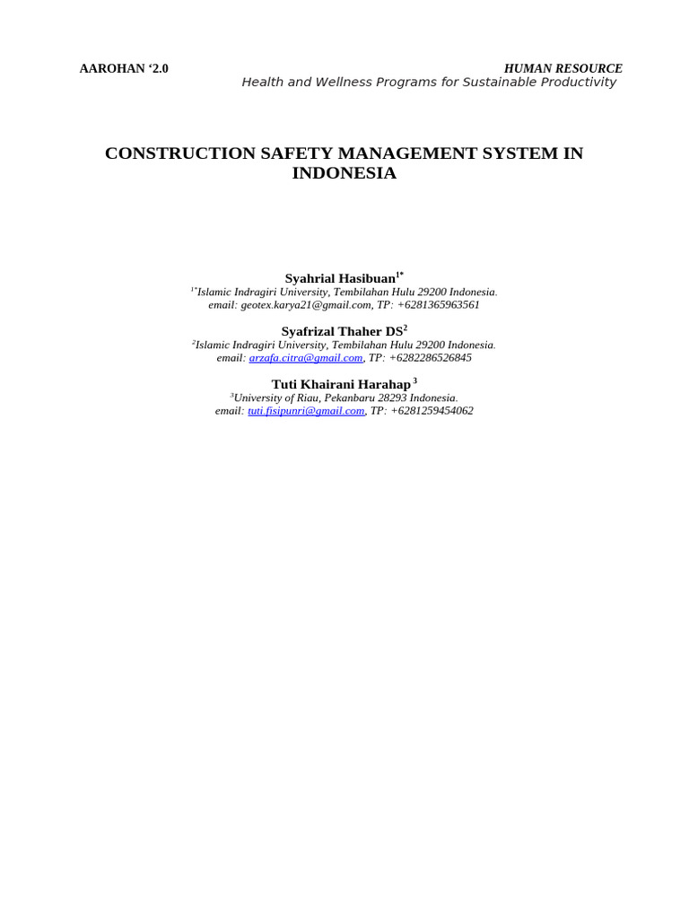 Syahrial H Full-Paper-AAROHAN 2024 | PDF | Business