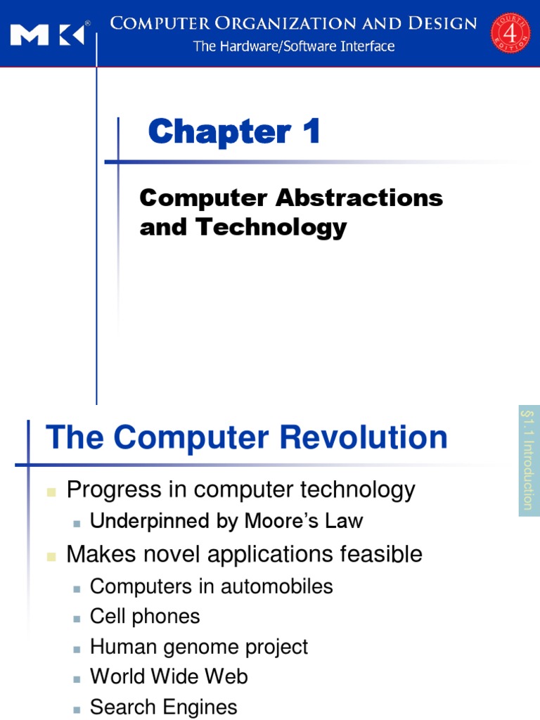 Chapter 1 Computer Abstractions and Technology | PDF | Central Processing Unit | Computer Data ...