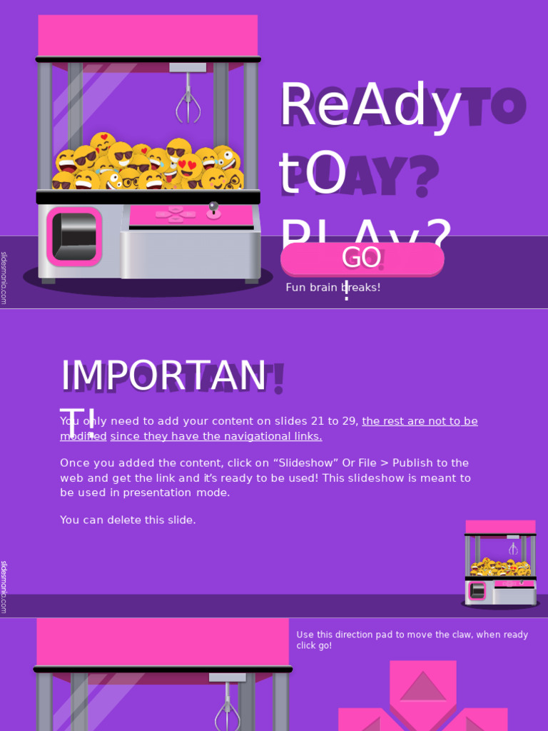 Fun Brain Breaks Slideshow Template | PDF | Multimedia