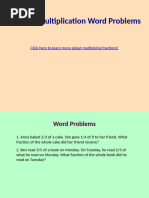 Class 6 Fractions Word Problems | PDF