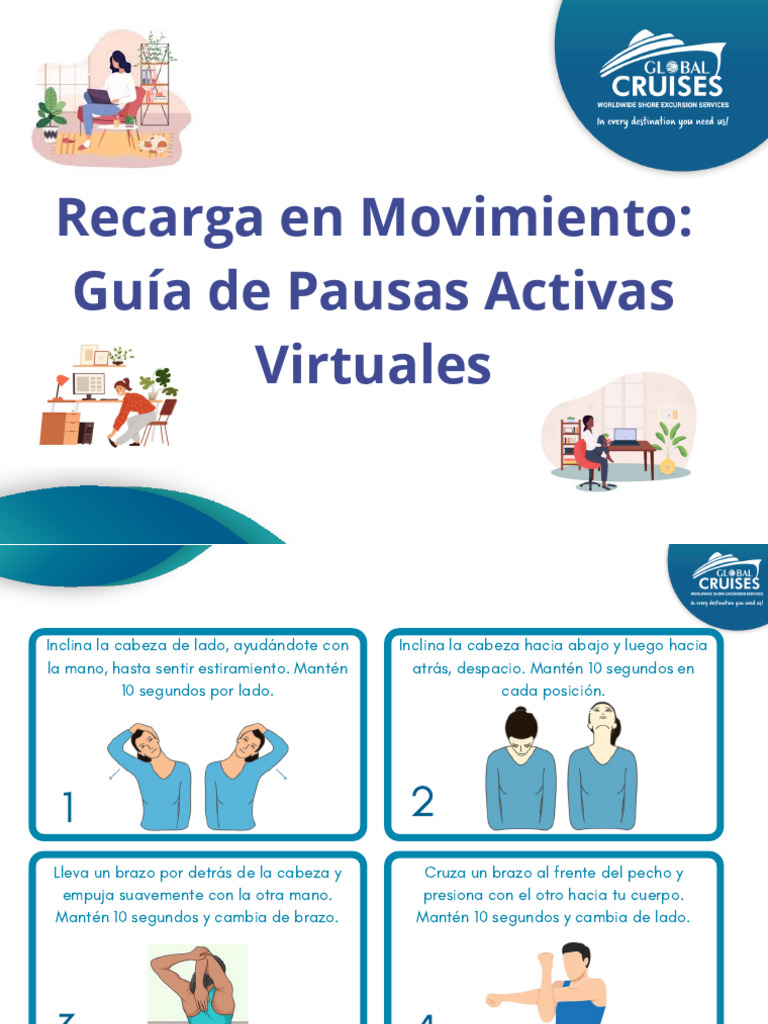 Pausas Activas Virtuales: Guía Práctica | PDF