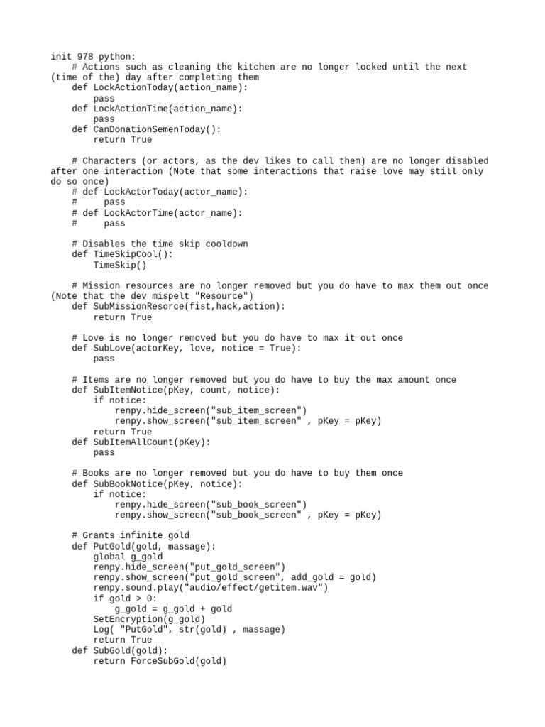 Python Game Action Modifications | PDF