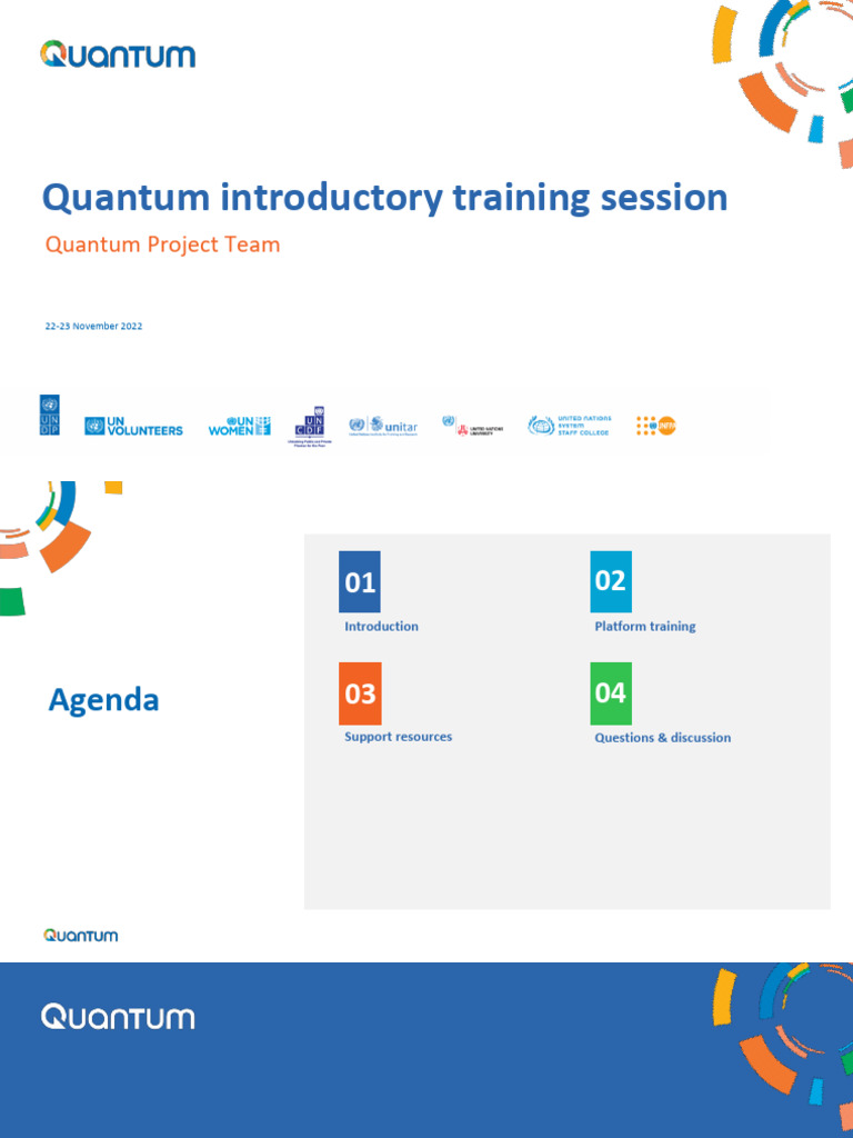 Quantum Training Session Overview | PDF | Information Technology | Software
