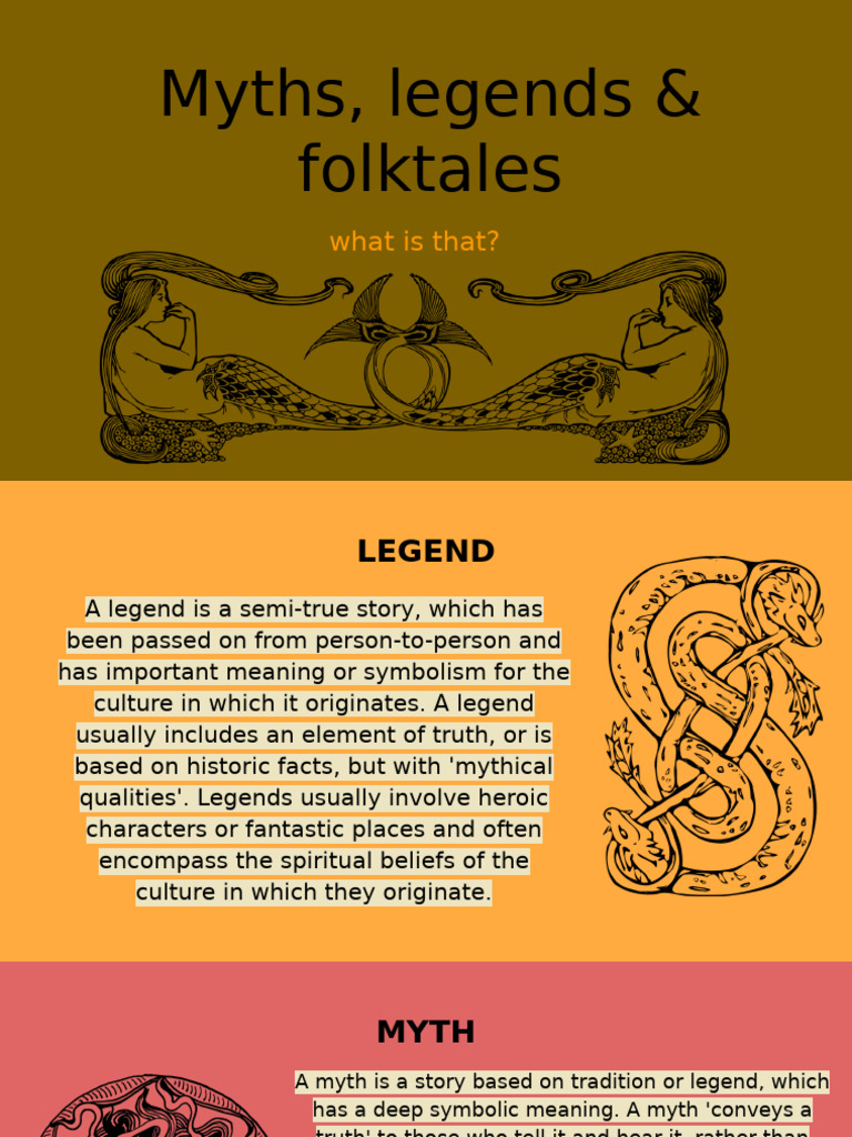 Understanding Myths, Legends, and Folktales | PDF | Twelve Olympians ...