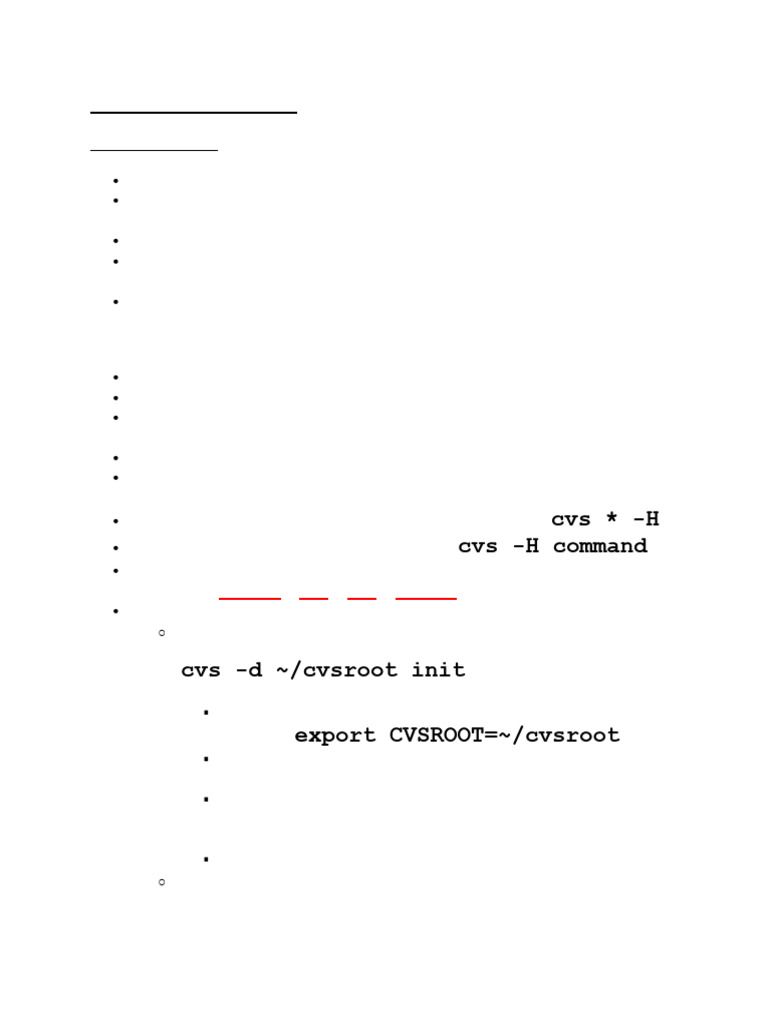 Cvs Version Control Guide Pdf Version Control Computer File