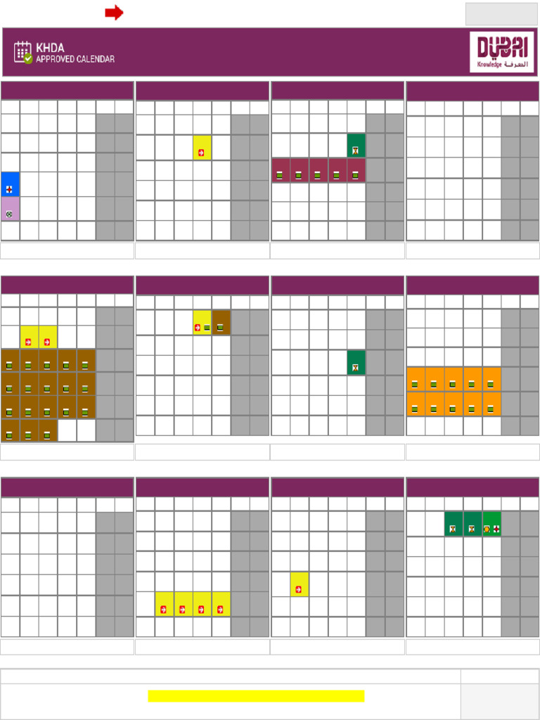 KHDA School Calendar 2025-2026 | PDF