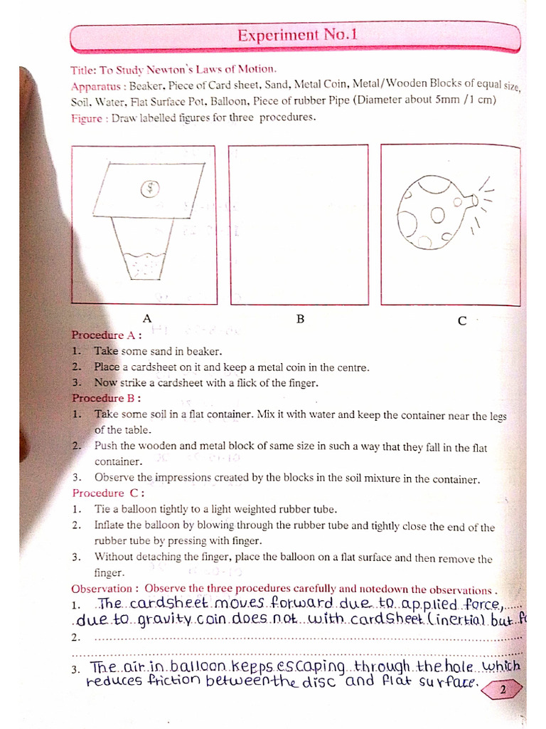 9th Standard Science 1 Practical | PDF
