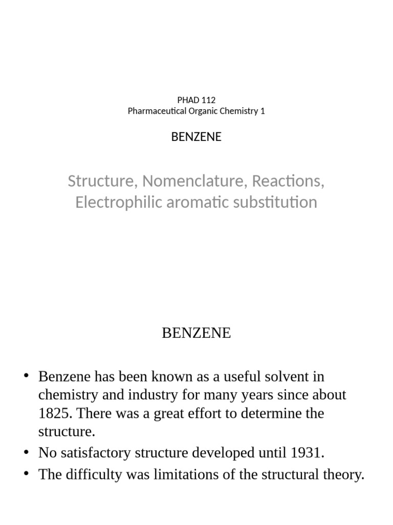 Benzene vs Arene: Structure & Reactions | PDF | Benzene | Aromaticity
