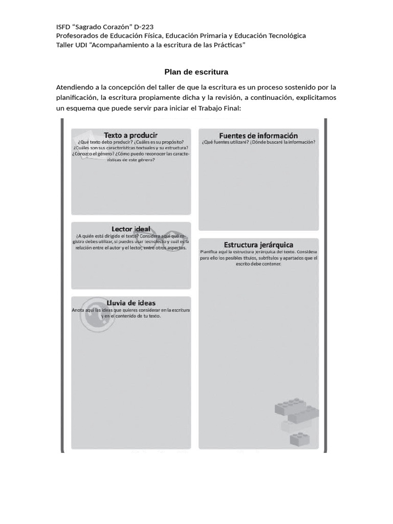Plan Guía de Escritura | PDF