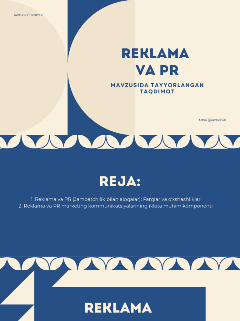 Reklama Va PR | PDF