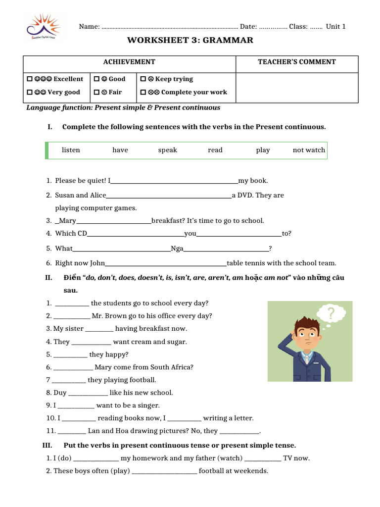 Grade 6 Unit 1 My New School | PDF | Grammar | Syntax